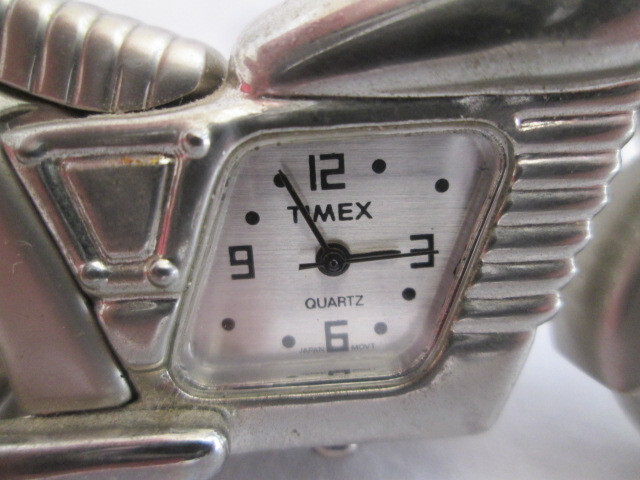 Timex Mini Motorcycle Collectable Silver Toned Quartz Desk Clock New ...