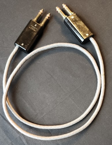 Vintage Western Electric Cloth,Gray Switchboard Patch Cord, 2x425A ...