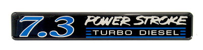 7.3 POWERSTROKE TD EMBLEM BLUE/BLACK (B) SATIN | eBay