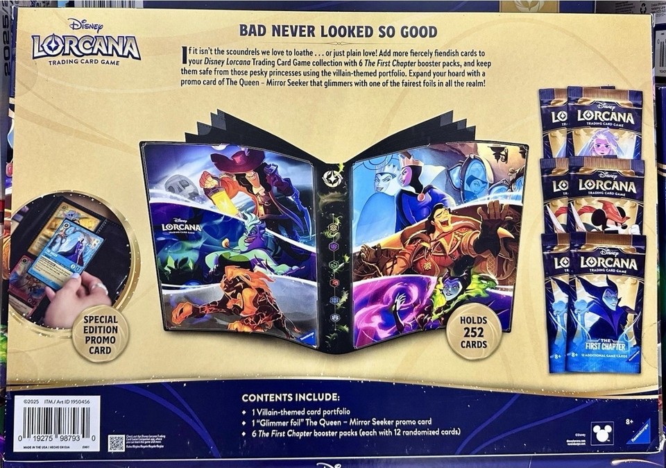 Disney Lorcana: The First Chapter Gift Set (6 Packs 12 Cards Each) New ...