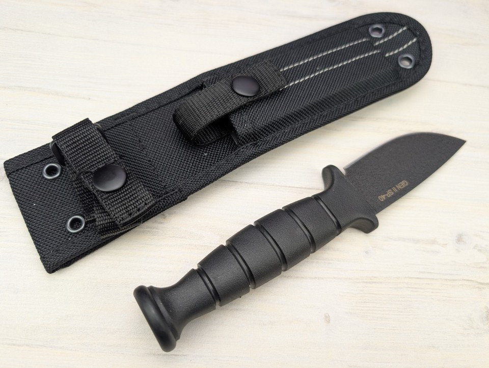 Ontario Spec Plus Gen II Fixed Blade Knife Black Carbon Steel Blade ...