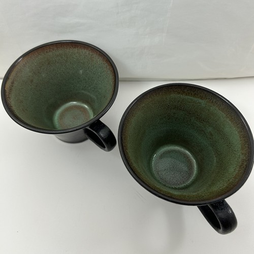 2 - Gabbay Fusion Wasabi Coffee Tea Mug Cup Black Brown Green By Gibson ...