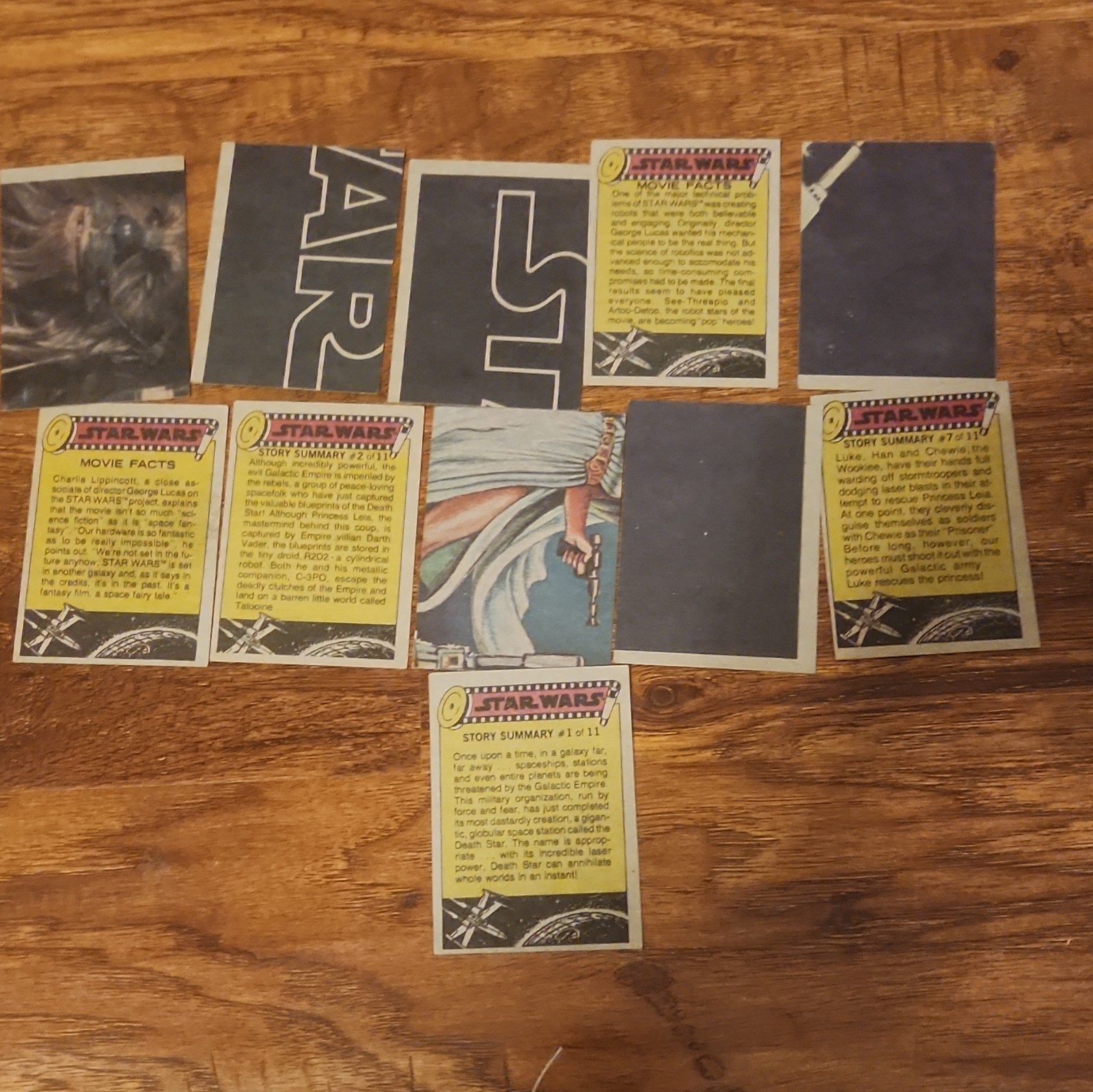 Topps 1977 Star Wars Original Non-Sport Trading Card Lot - 11 Cards ...