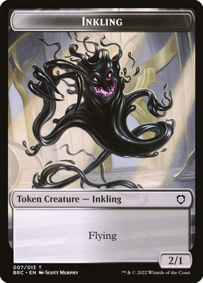 Inkling (2/1 Flying) MTG Commander Brothers War Token NM x4 - Magic ...