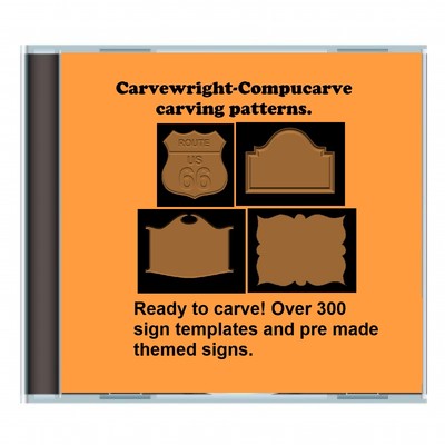 NEW CD Over 300 Craftsman Compucarve Carvewright & Raven Sign template ...