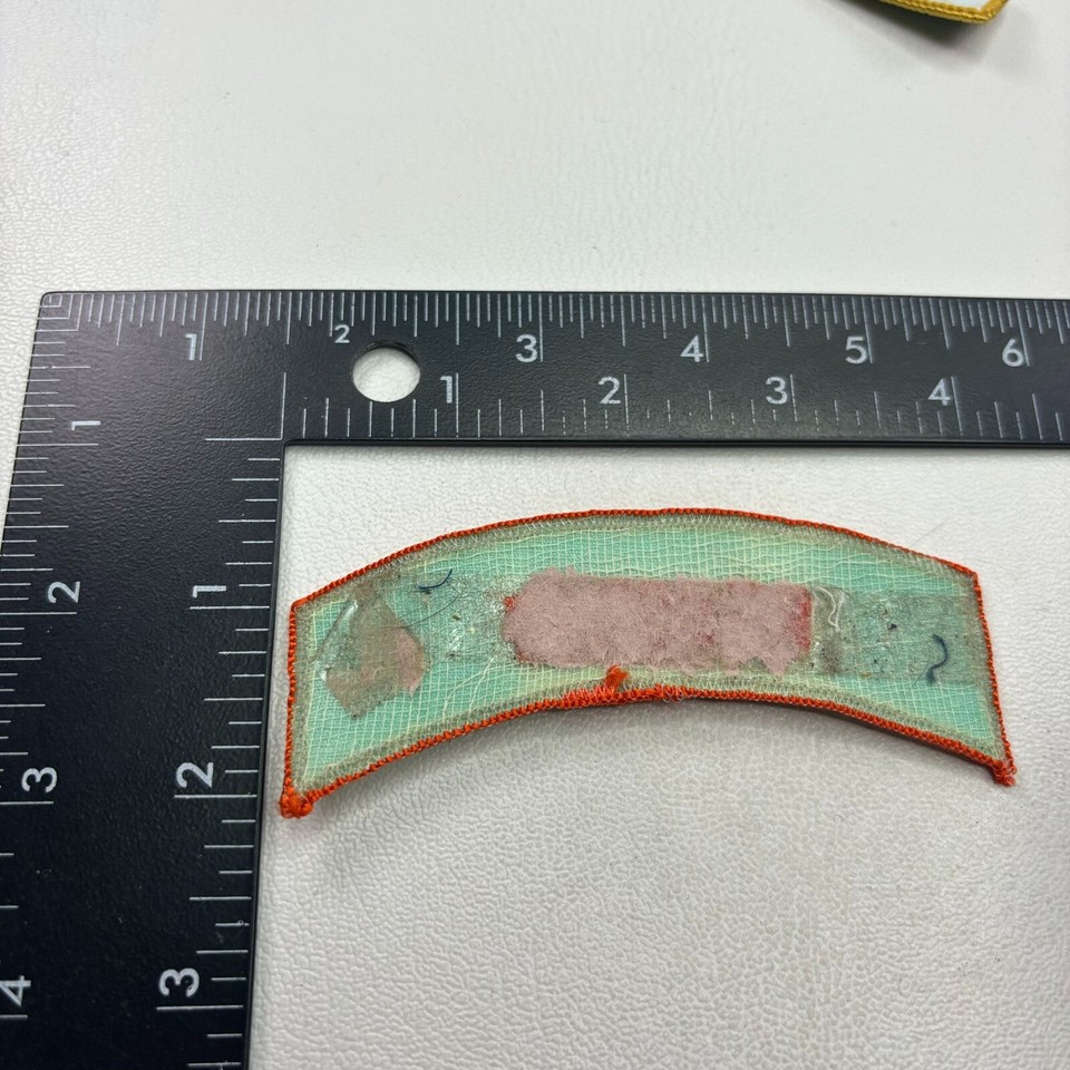 Vintage AS-IS-ROUGH-STITCHING ORANGE LETTER "RESERVE" Tab Patch 85I4 | eBay