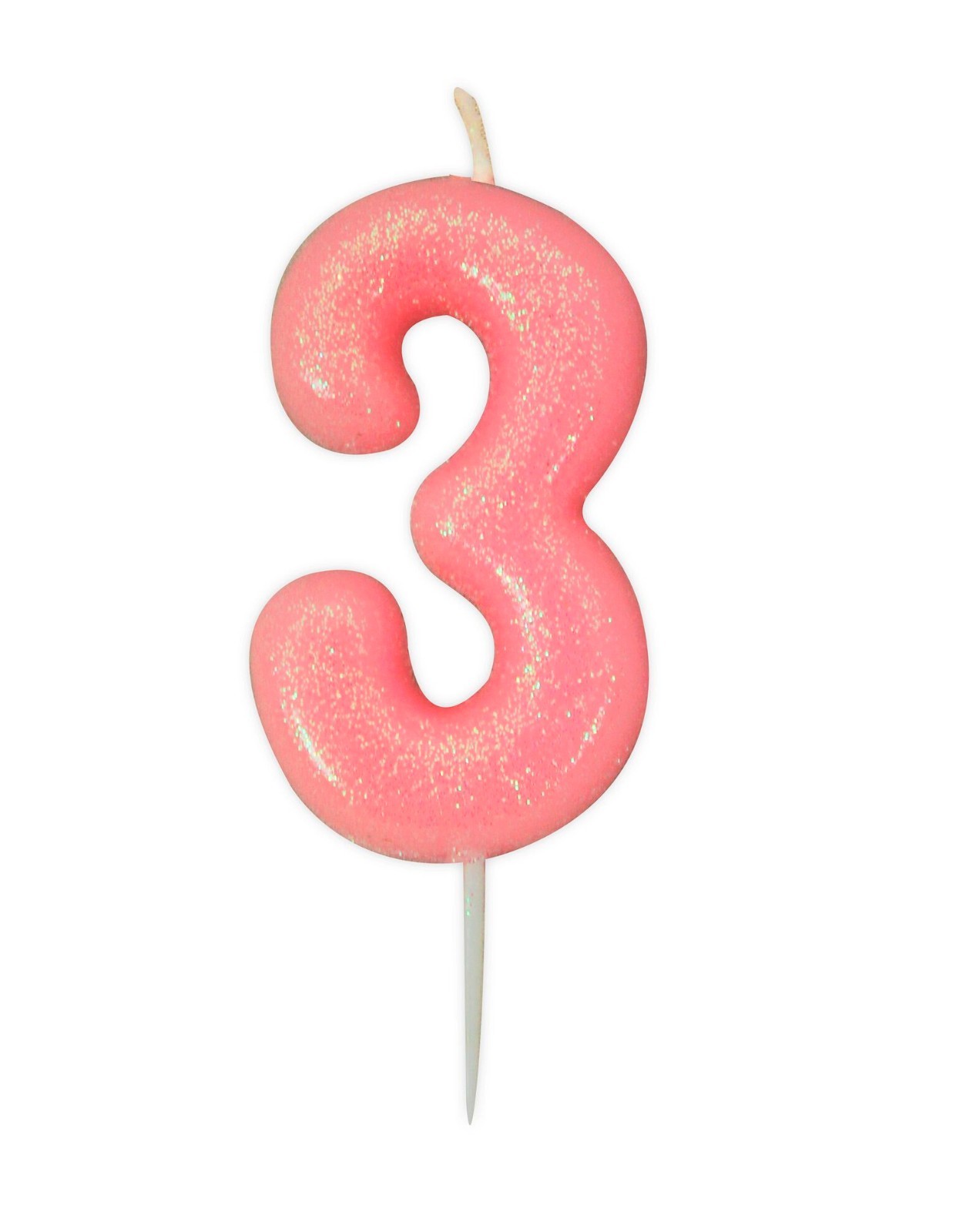 GLITTER CANDLE PINK BIRTHDAY CAKE NUMBER TOPPERS | eBay UK