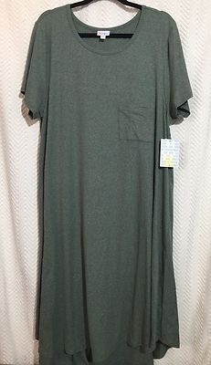 NWT LuLaRoe 3X Carly * SOLID Heathered GREEN * 3XL * FREE Shipping | eBay