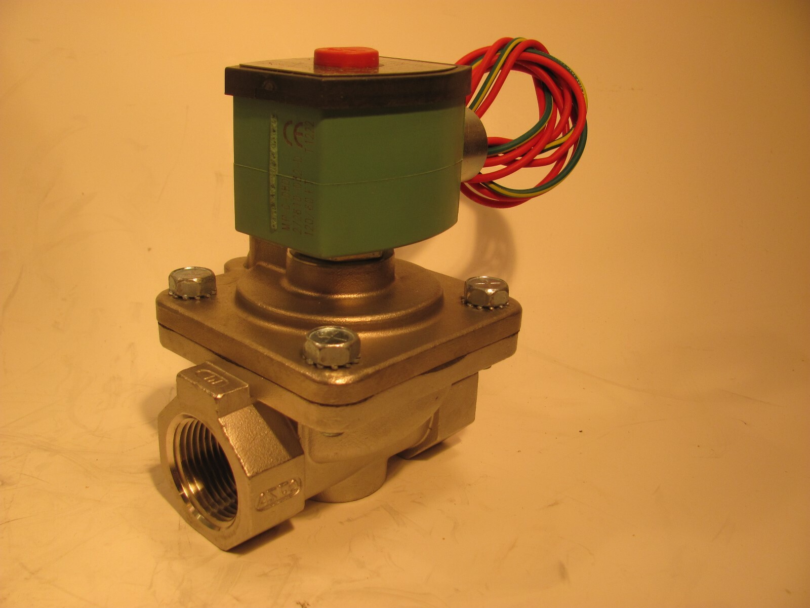 ASCO RED HAT 8210G089 1 " SOLENOID VALVE 120 volt Normally Closed ...