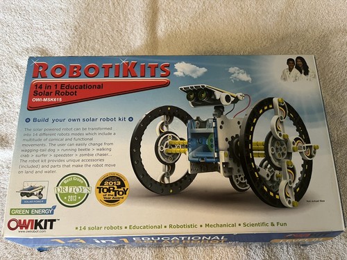 Robotikits 14-in-1 Educational Solar Robot Level 1 *New, Open Box* | eBay