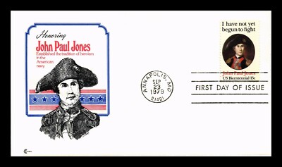 Dr Jim Stamps US Covercraft First Day Cover 15c John Paul Jones US ...