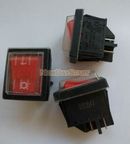 1PCS KEDU HY12 4Pins 12A 250VAC Rocker Switch With Waterproof Cover # ...