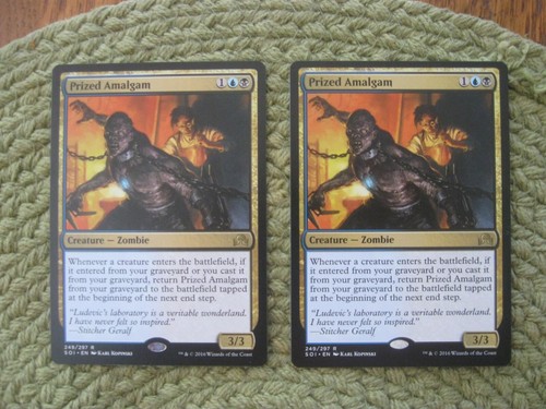2 Prized Amalgam Shadows Over Innistrad Magic The Gathering Light Play ...