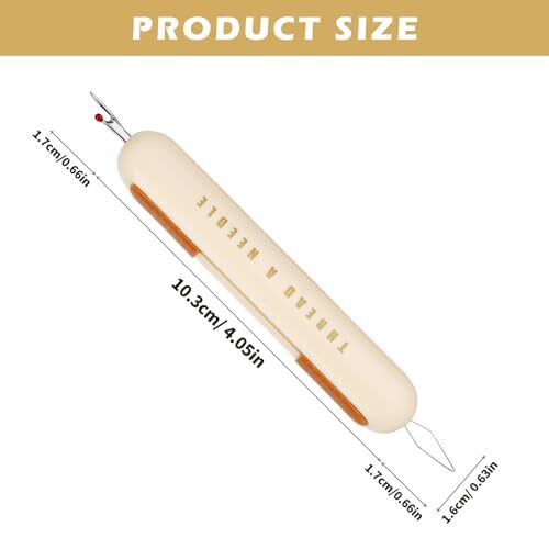 2PCS 2 in 1 Needle Threader Seam Ripper Upgraded Thread Seam Ripper ...