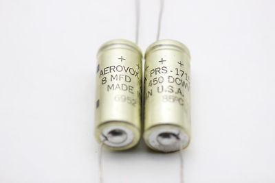 ELECTROLYTIC CAPACITOR AEROVOX Hi-Q 8uF 450V NOS 1PC. CA72U18F261120 | eBay