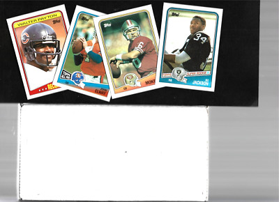 1988 TOPPS Football Complete Set (1-396) BO JACKSON RC 1st Topps MT NEW ...