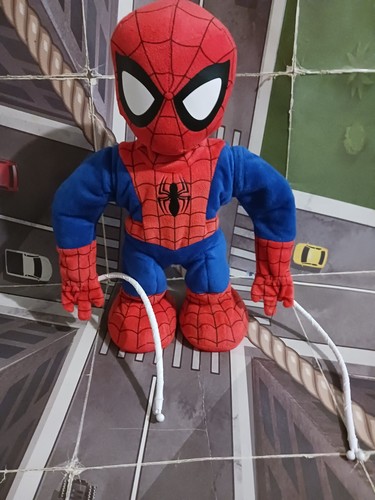 Marvel Spiderman Swing And Sling Plush Electronic Soft Toy Just Play ...