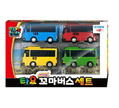 The Little Bus TAYO Friends Special 4 pcs Mini car / Tayo Rogi Rani ...