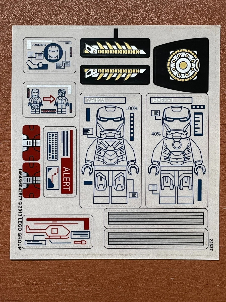 Lego Iron Man Mark 5 Decals
