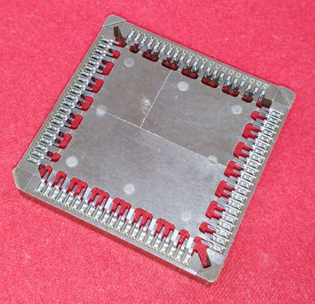 84way PLCC socket, SMD, surface mount.Possible equivalent to 3M 8484 ...