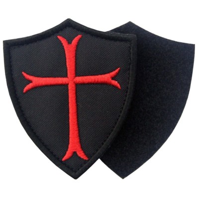 Embroidered patches Hook Loop Tactical Sew on patch Shield Appliques | eBay