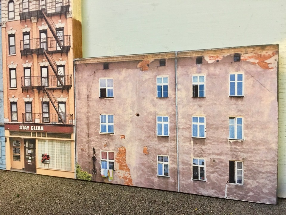 HO Scale Apartment #1 Combo Building Flat / Front WITH LEDS !!! - 3D ...