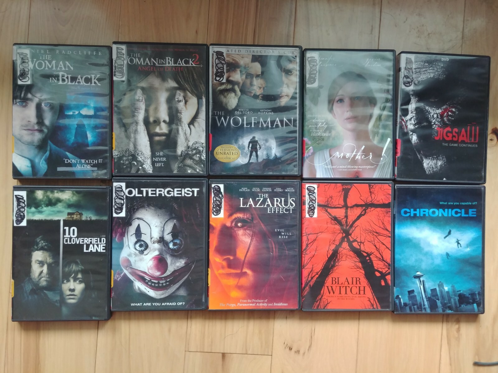 Lot of 28 DVD Movies TV SHOWS HORROR Thriller Action Adventure Sci-Fi ...