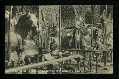 Military Armor postcard Tower of London Great Britain Knight Armor ...