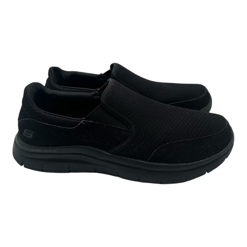 Skechers Flex Advantage McAllen SR Shoes Mens 11 Black Slip On Loafers ...