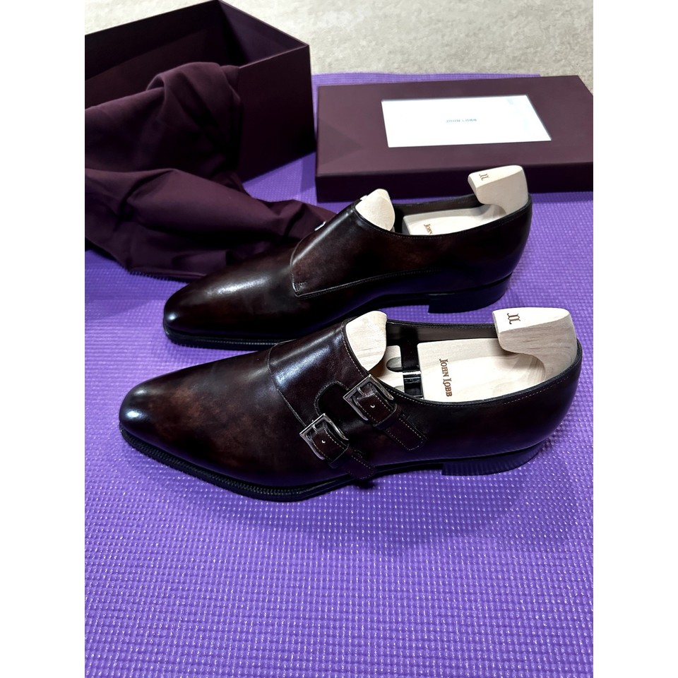 $2480 John Lobb Chapel Shoes NEW Dark Brown Museum Size 11 UK, 12 US ...