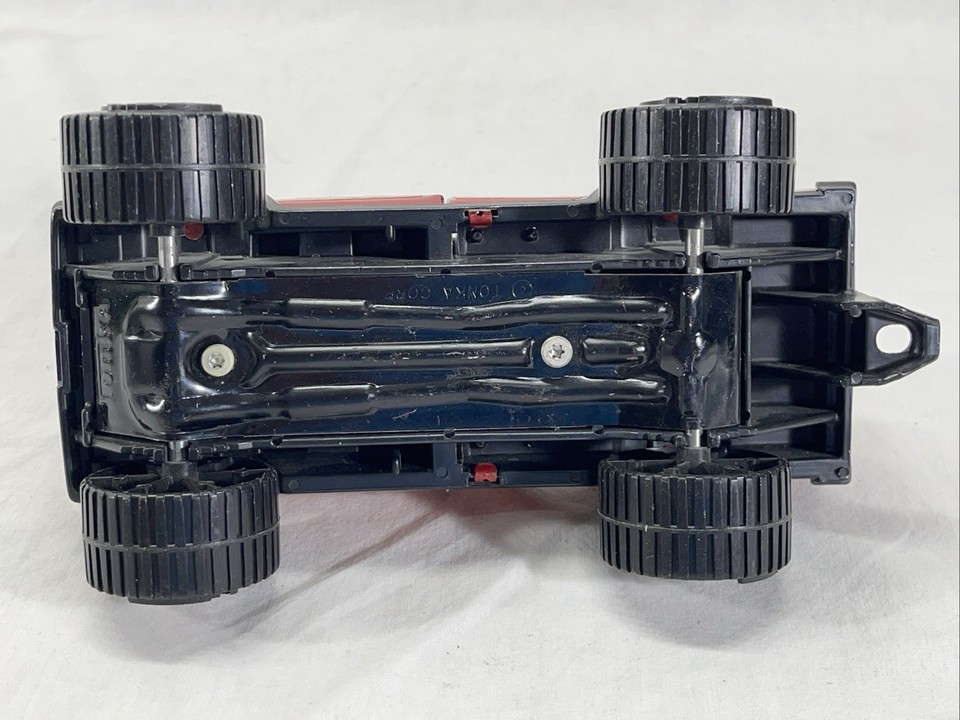 Vtg 1982 Tonka Racing 07 Truck Metal 4x4 Metallic Red & Black | eBay