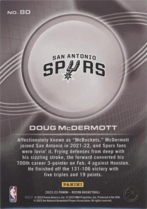 Las mejores ofertas en 2022-23 Panini Recon - #80 Doug McDermott | eBay