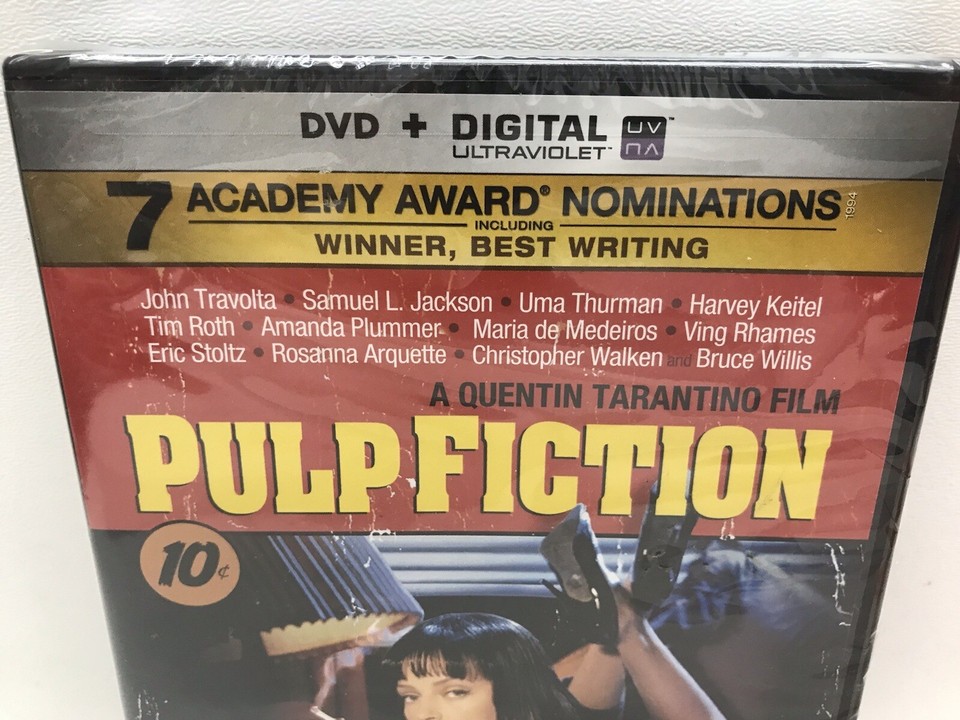Pulp Fiction DVD plus Digital 2014 John Travolta Uma Thurman Miramax ...