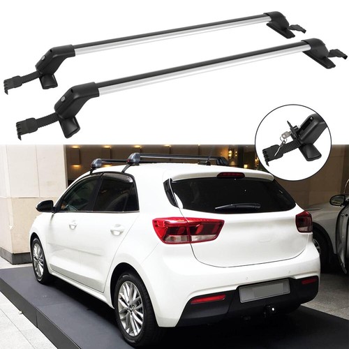 42.5" Top Roof Rack Holder Carrier Cross Bar Aluminium w/ Lock For Kia ...