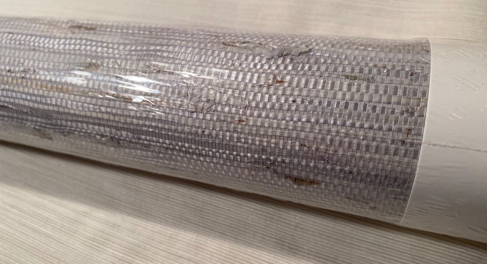 8YD YORK CV4220 Artisanal Light Blue Arrowroot Grasscloth Wallpaper ...