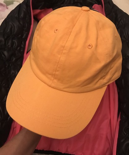 NEON ORANGE Denim Canvas BASEBALL CAP HAT NWT Unisex | eBay