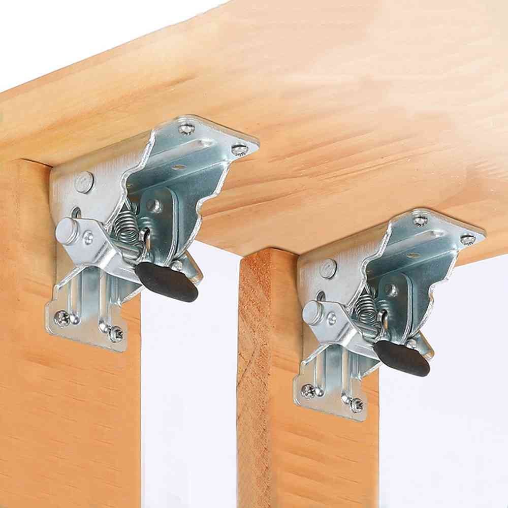Fold Feet Hinges Support Frame Table Leg Fittings Self-Locking Folding ...