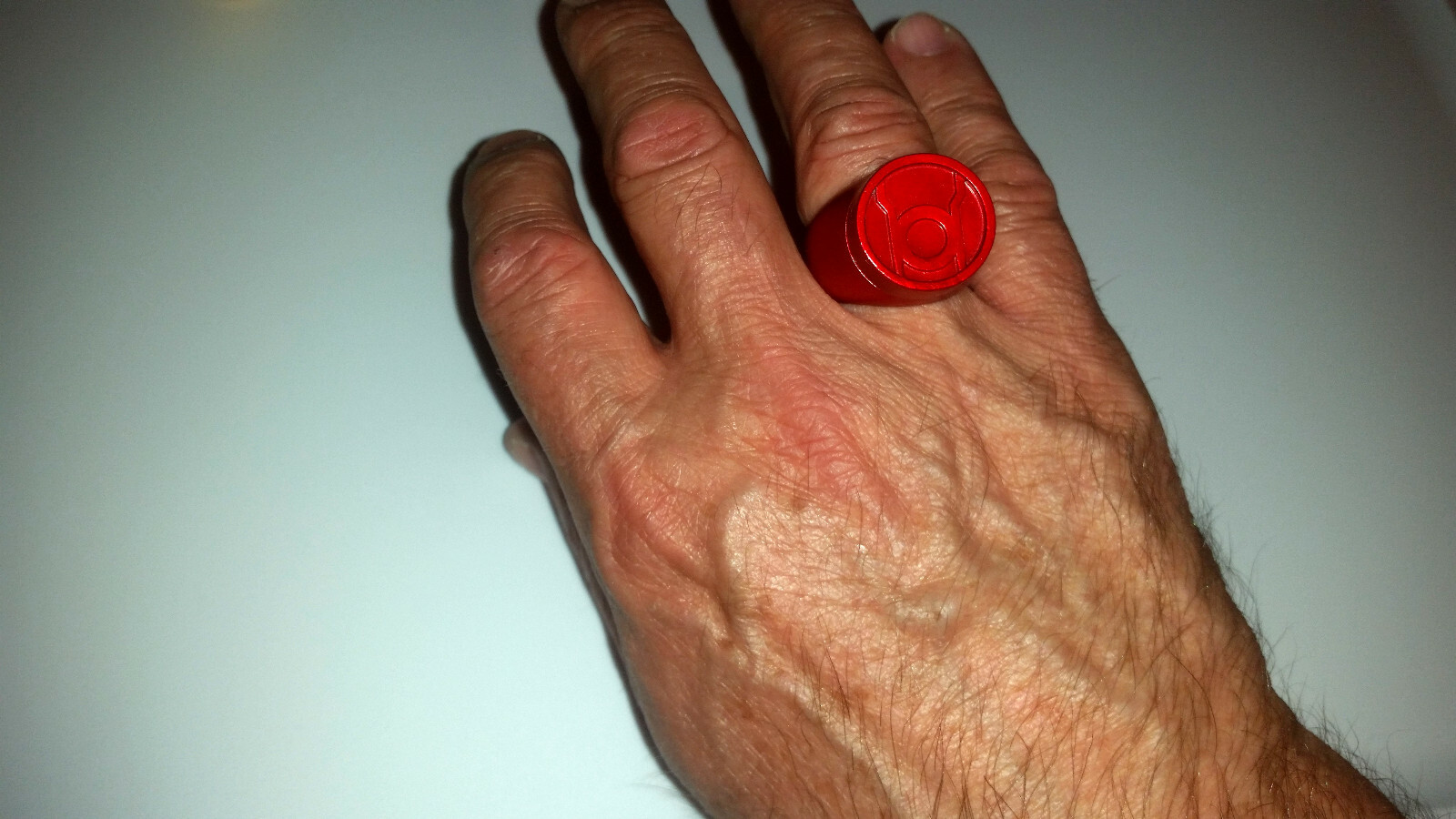 2 Green Lantern promo rings - Sinestro's ring and Red Lantern Atrocitus ...