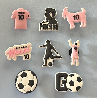 Messi Croc Charm 8pc Set New ! Read Description | eBay