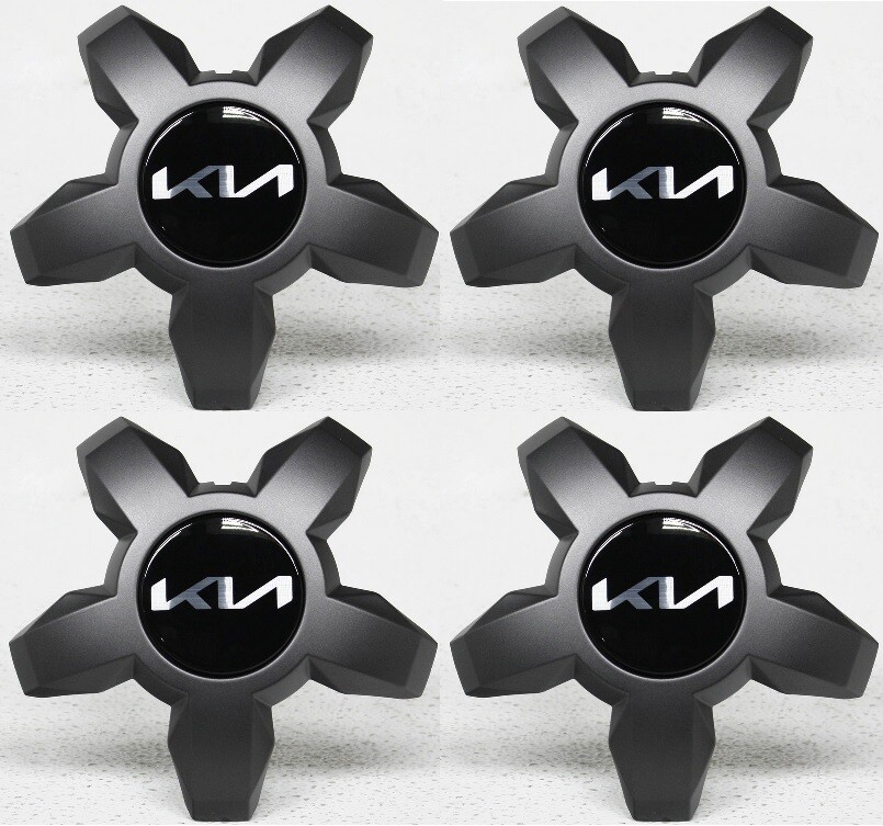 OEM Wheel Center Caps, Set of 4 For KIA Sorento 52960-R5490 Black | eBay