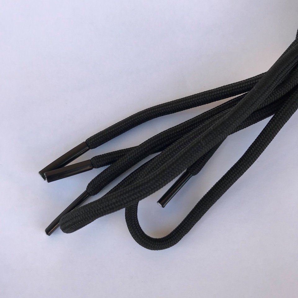 3 pairs Black round shoe boot laces for hiking work 36 38 40 45 48 54 ...