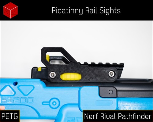 Picatinny Rail Sights (PETG) for Nerf Rival Pathfinder | eBay