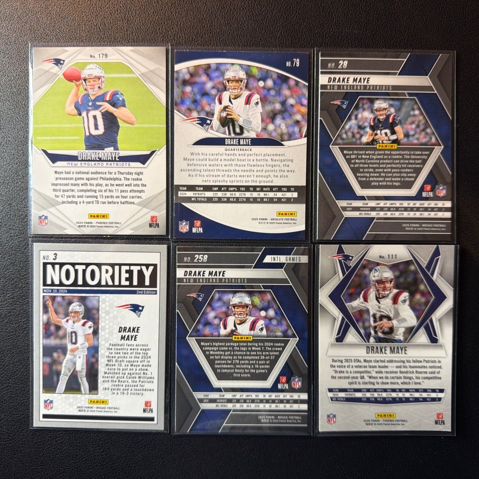 2024-2025 Panini Drake Maye Rookie & Second Year Lot Patriots | eBay
