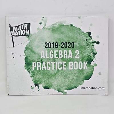 Math Nation Algebra 2 Practice Book 2019-2020 Study Edge Softcover ...