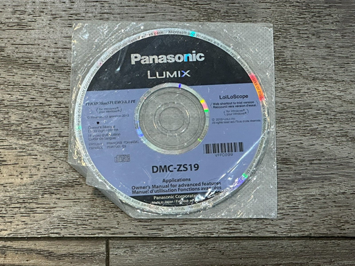 Panasonic DMC-ZS19 Digital Camera Digital Manual + Application Software ...