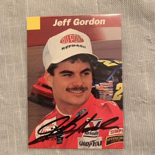 Jeff Gordon Autographed Finish Line Card. | eBay