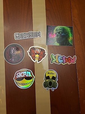 Sixfuc Grewsum Jimmy Donn King Gordy Maggot 7 Pack Stickers | eBay