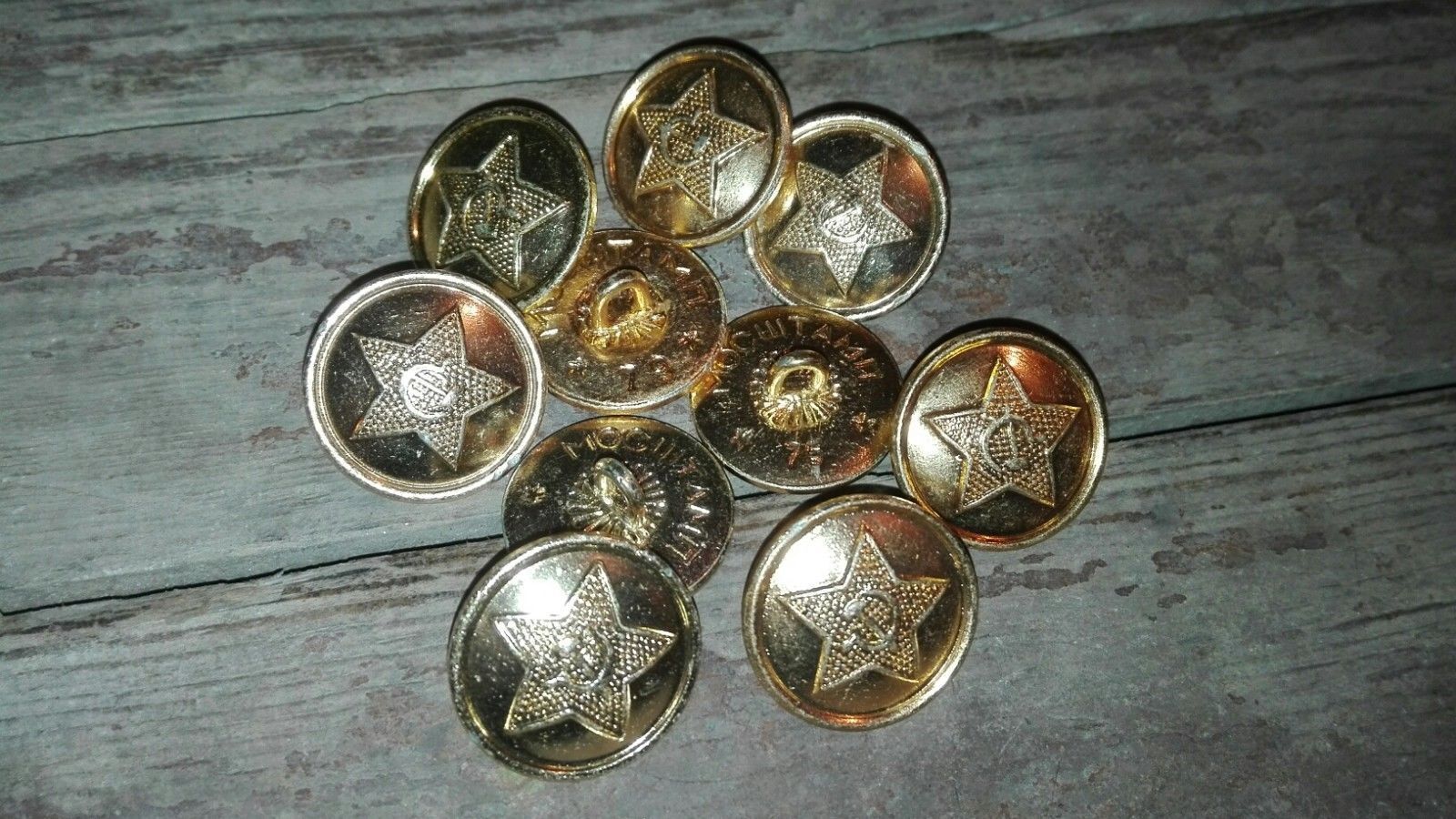 CCCP SOVIET RUSSIAN USSR RED ARMY MILITARY UNIFORM 10 BUTTONS COMMUNIST ...