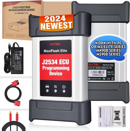 204 Autel MaxiFlash Elite VCI J2534 MaxiSys Elite MK908P PC Diagnostic ...