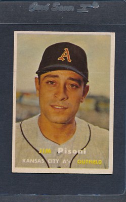 1957 Topps #402 Jim Pisoni Athletics EX/MT *3272 | eBay